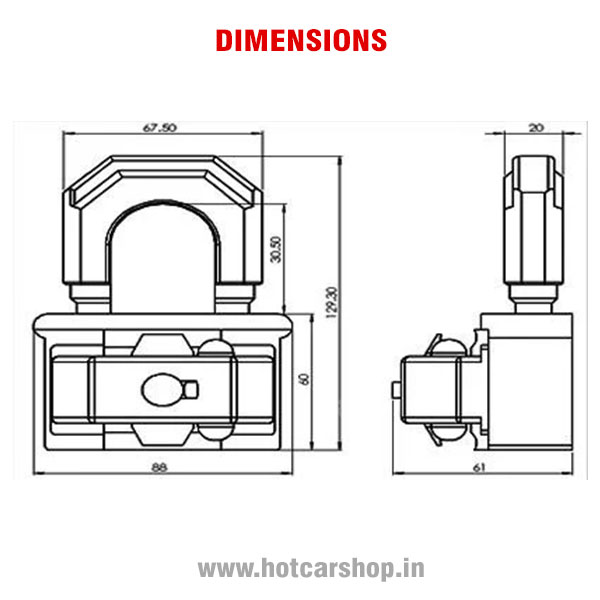 Universal Anti Theft Gear Lock System - With 3 Years Warranty