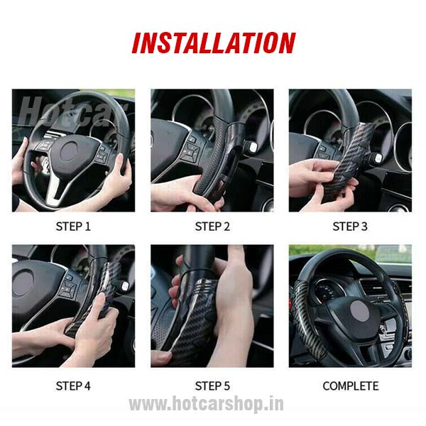 Anti Skid Carbon Texture Steering Grips (Imported Quality)