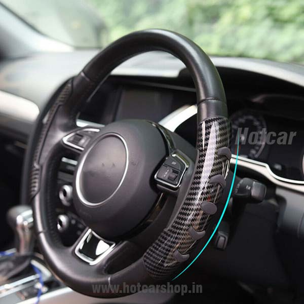 Anti Skid Carbon Texture Steering Grips (Imported Quality)